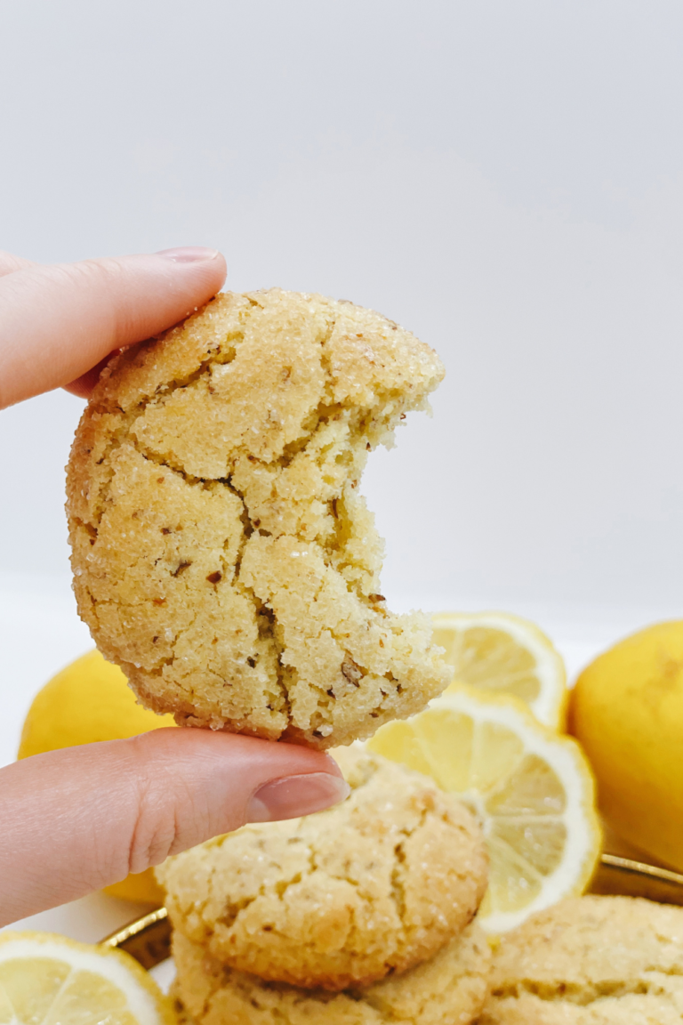 Easy Vegan Lemon Cookie Recipe with Raw Sugar