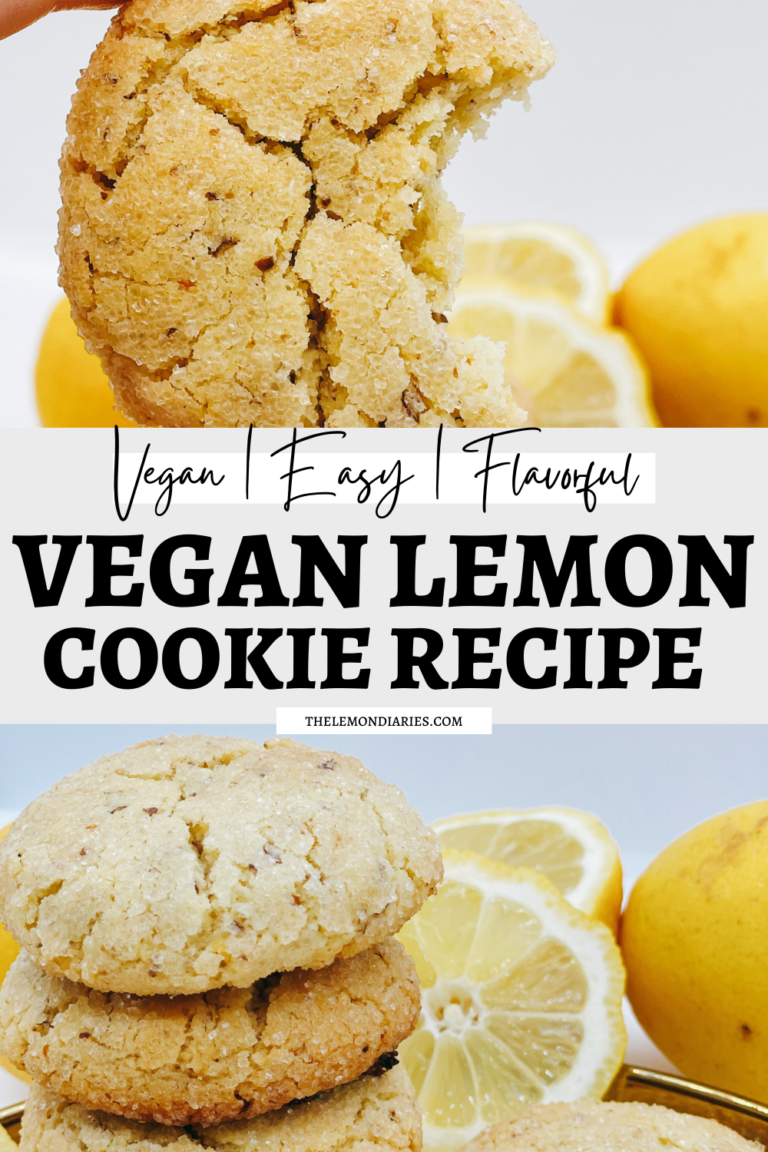 Easy Vegan Lemon Cookie Recipe with Raw Sugar