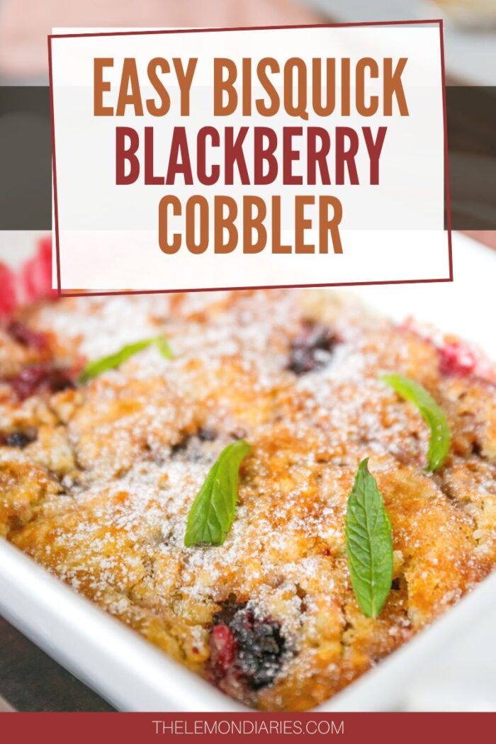 Easy Bisquick Blackberry Cobbler-The Lemon Diaries