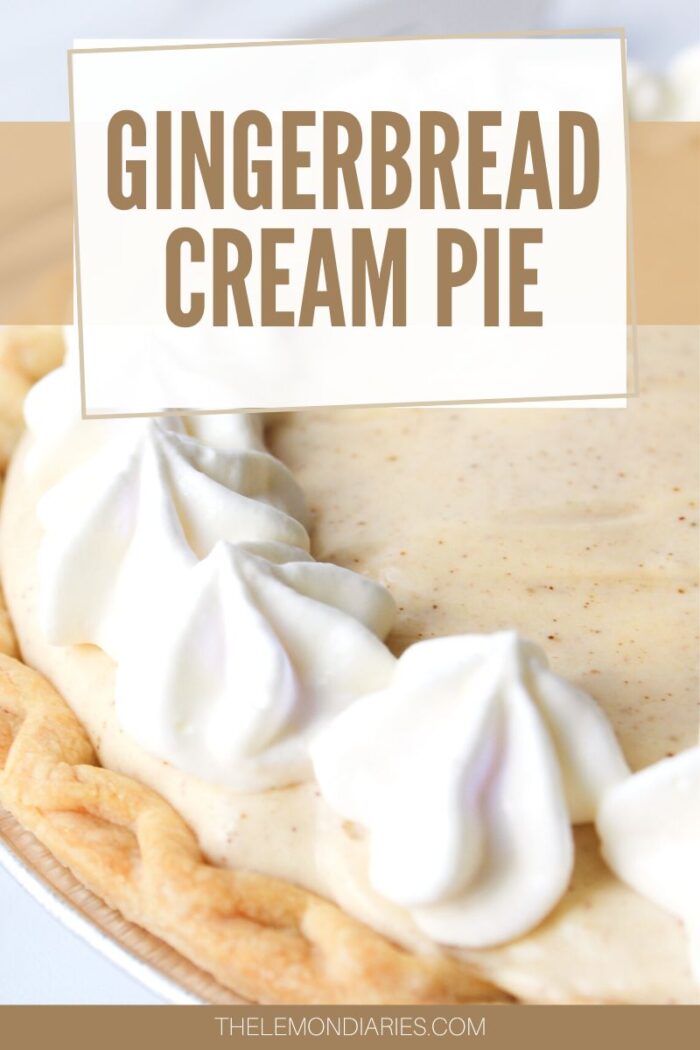 Gingerbread Cream Pie-The Lemon Diaries