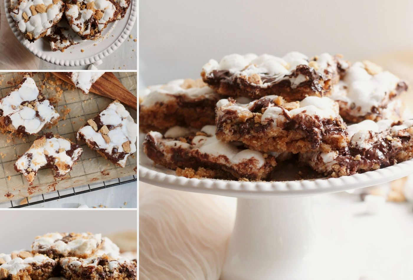 Ooey Gooey Crumbly Smores Bars with Raw Sugar