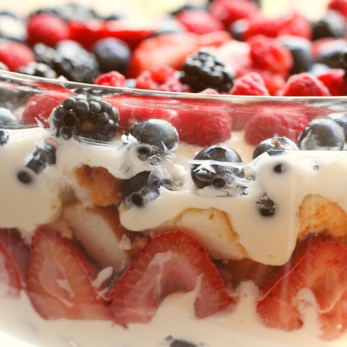 No Bake Mixed Berry Trifle-The Lemon Diaries