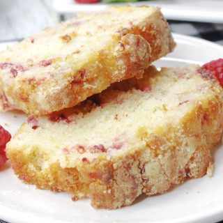 The Best Raspberry Quick Bread Recipe with Raw Sugar